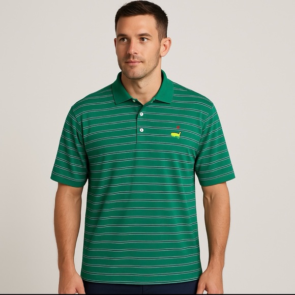Amen Corner | Shirts | Green And White Masters Golf Polo Shirt With ...